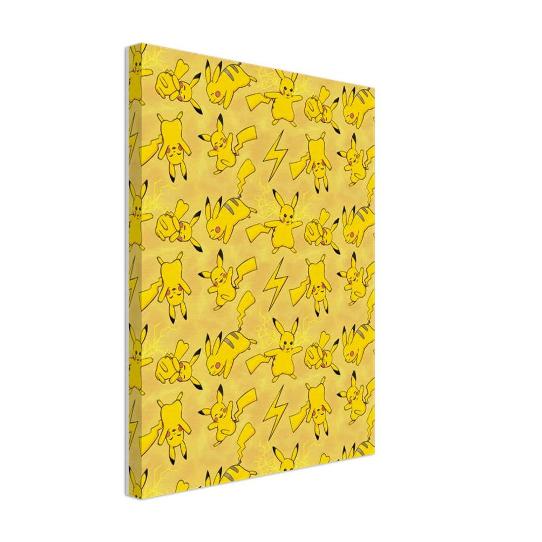 Pikachu Canvas - Etsy