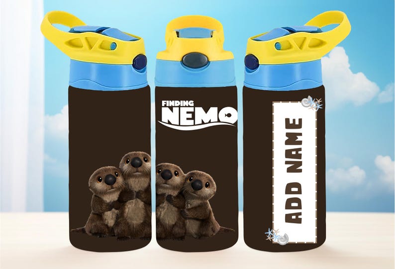 Custom Finding Nemo & Dory Kids Water Bottle - Personalized Aquatic ...