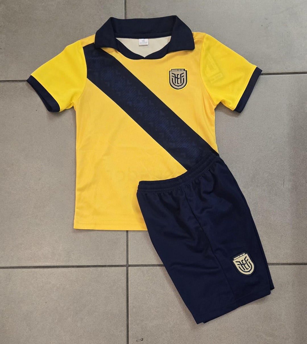 Kids Ecuador Amarillo Yellow Home Casa Premium Soccer Uniform 2025 - Etsy