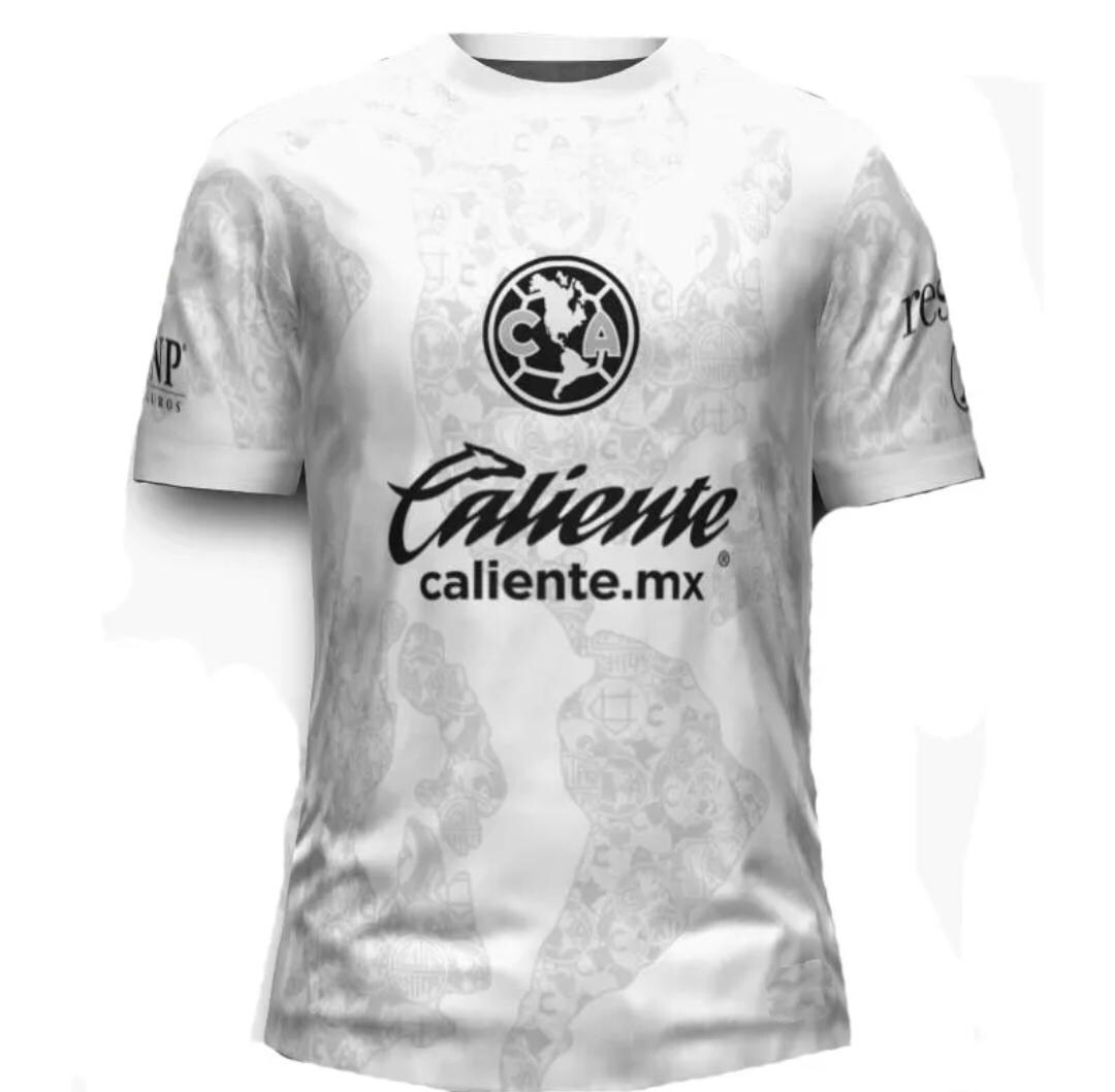 Club America White Blanca Premium Soccer Jersey 2025 - Etsy