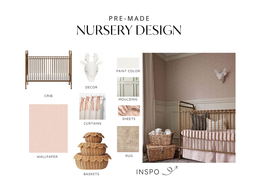 Pre-made Nursery E-design | Themed Nursery Ideas | Nursery Color ...