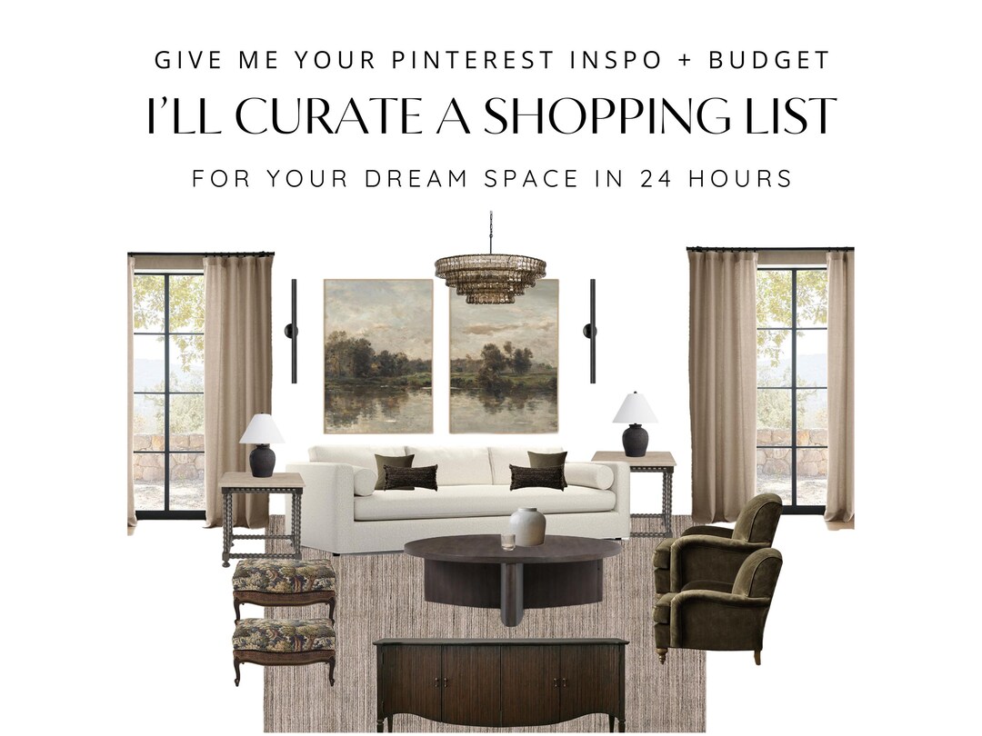 Curated Interior Design Mood Board Interior Design Idea Home Interior ...