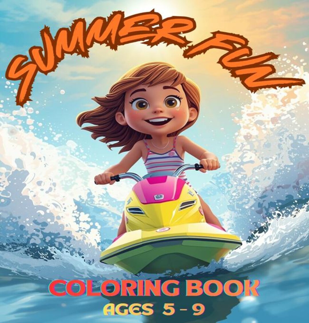 Summer Fun – 25 Printable Coloring Pages for Kids – Digital Download - Etsy