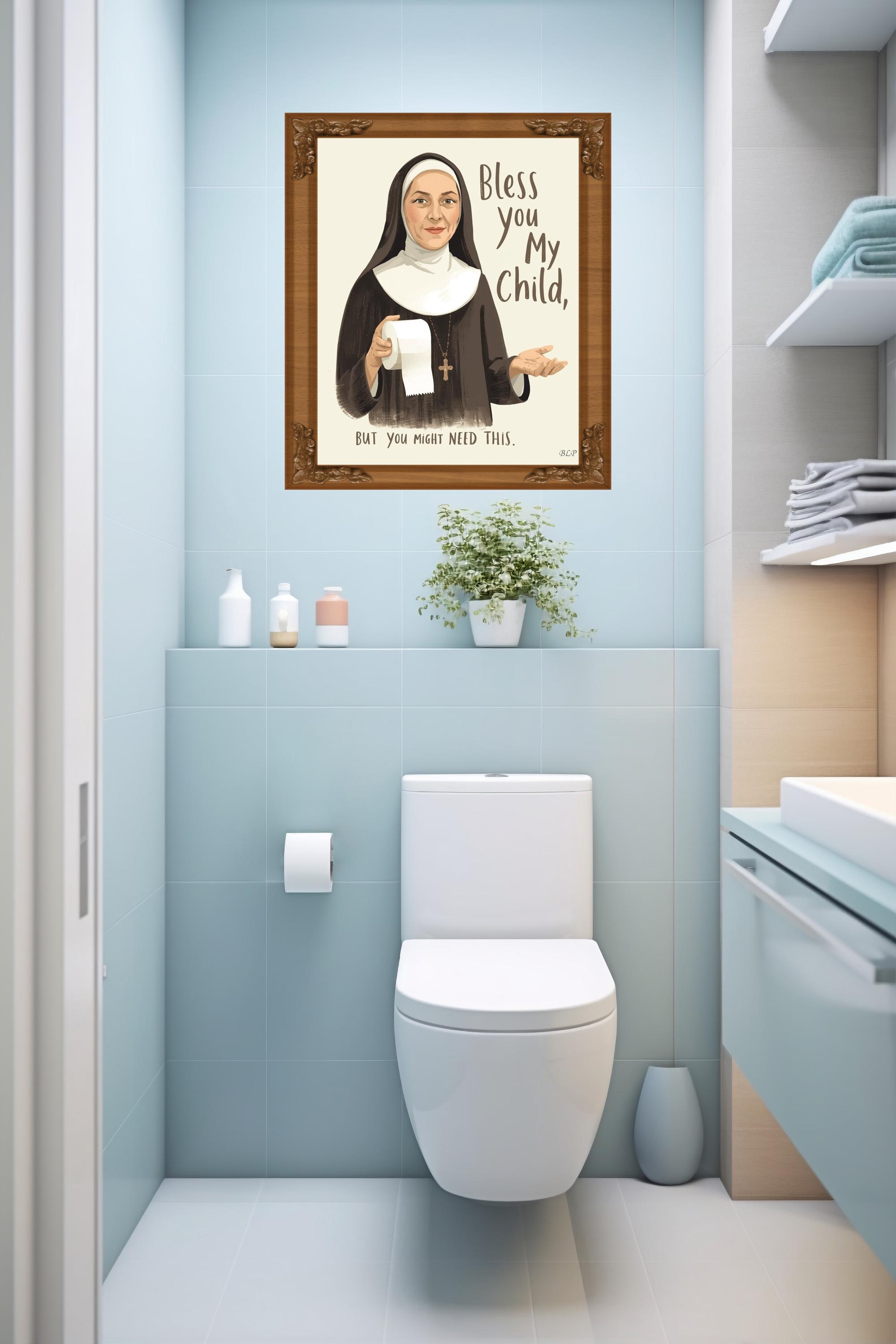 Nun - High Res - 1 PDF and 3 JPG Files for Crafts - Etsy
