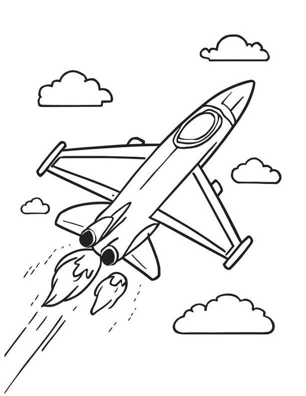 Aviation Coloring Pages for Kids – 25 Printable Designs (digital ...