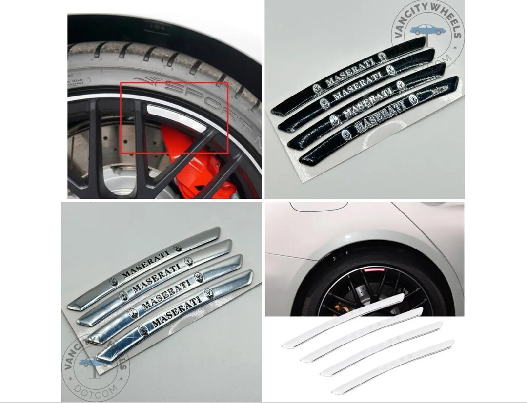 Maserati Wheel Sticker Rim Eyebrow, Tire Decorative for Maserati Car ...