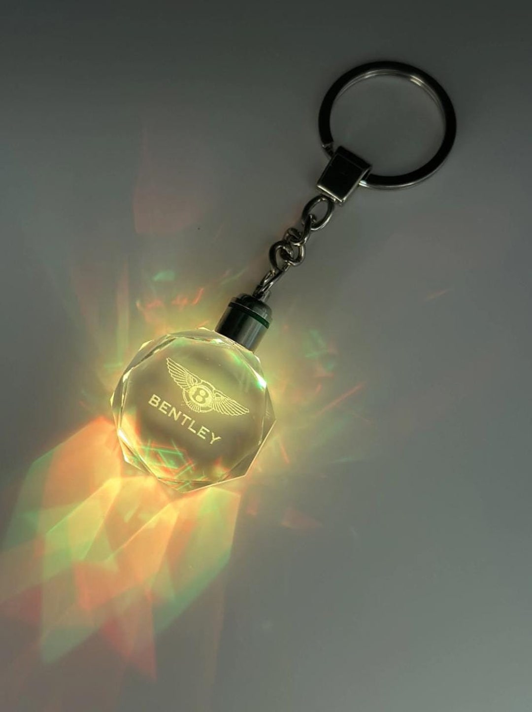 Bentley Car LED Crystal Light Cute Keychain Gift for Car Lovers ...