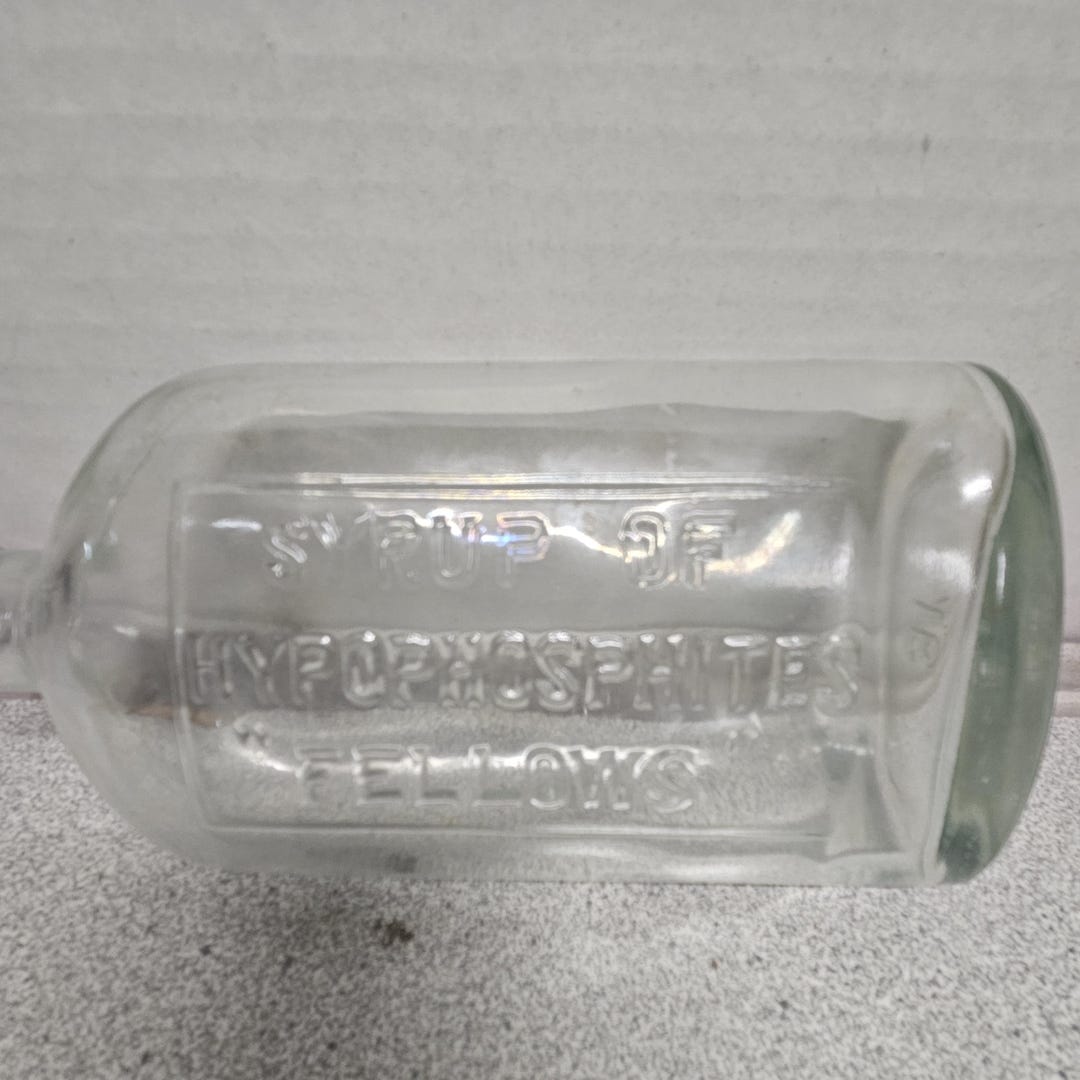 Antique Syrup of Hypophosphites Fellows Apothecary Collectible Bottle ...