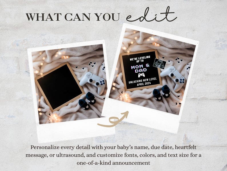 Simple Player Pregnancy Announcement Digital Gamer Video Game Baby ...