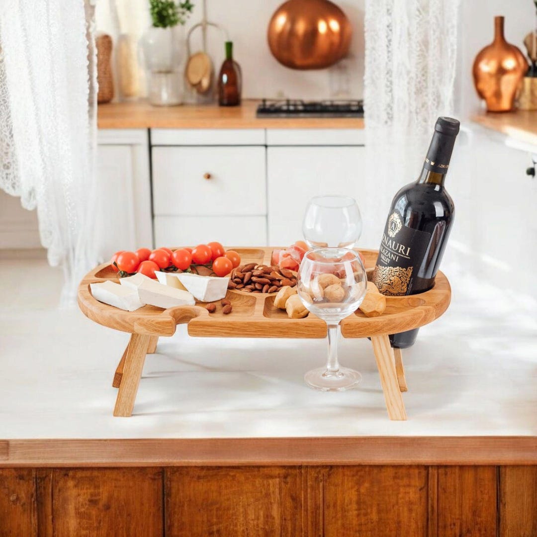 Wood Furniture, Wine Table, Cheese Plate, Outdoor Furniture, Patio ...