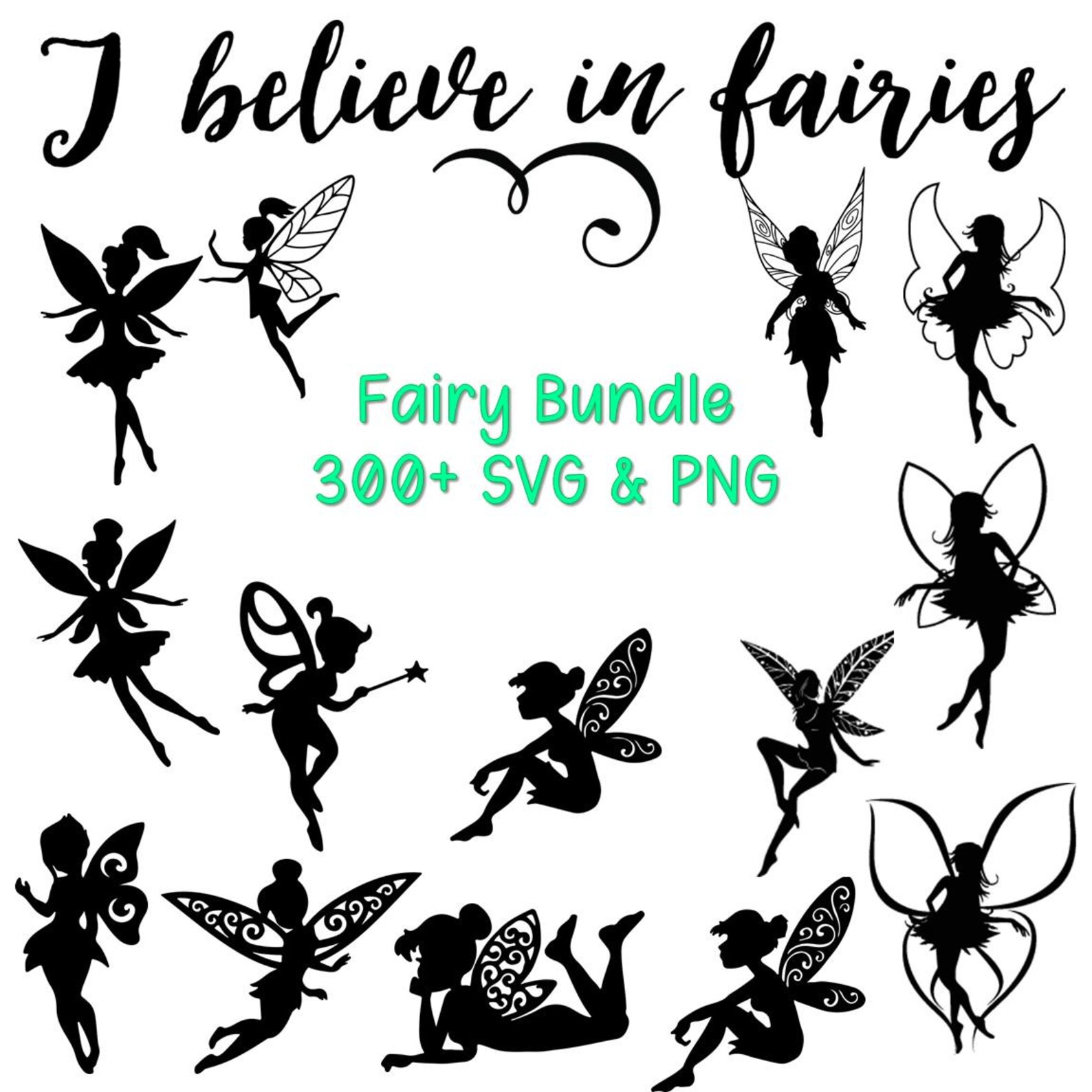 Magic Fairy 300+ SVG & PNG Bundle - Etsy