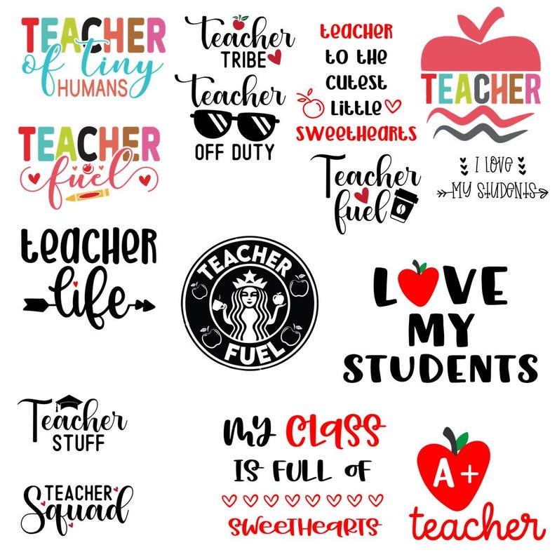 Teacher Bundle, 600+ Svg, Png, Jpg - Etsy