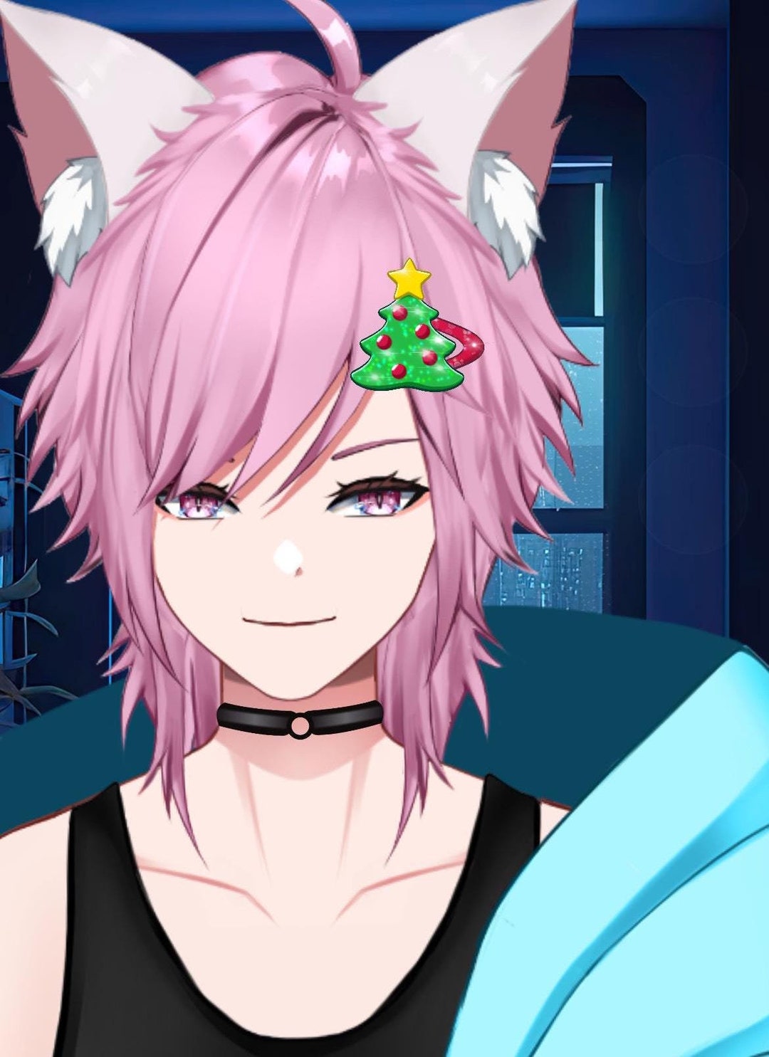 2D Vtuber Asset Christmas Tree Hairclip - Etsy