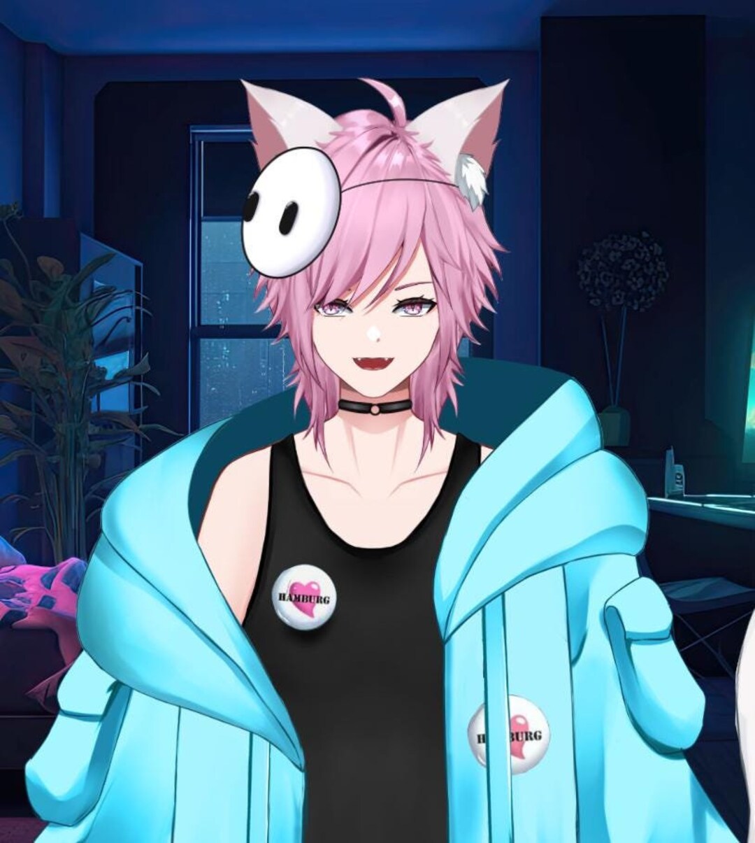 2D Vtuber Asset - Fall Guys Mask - Etsy