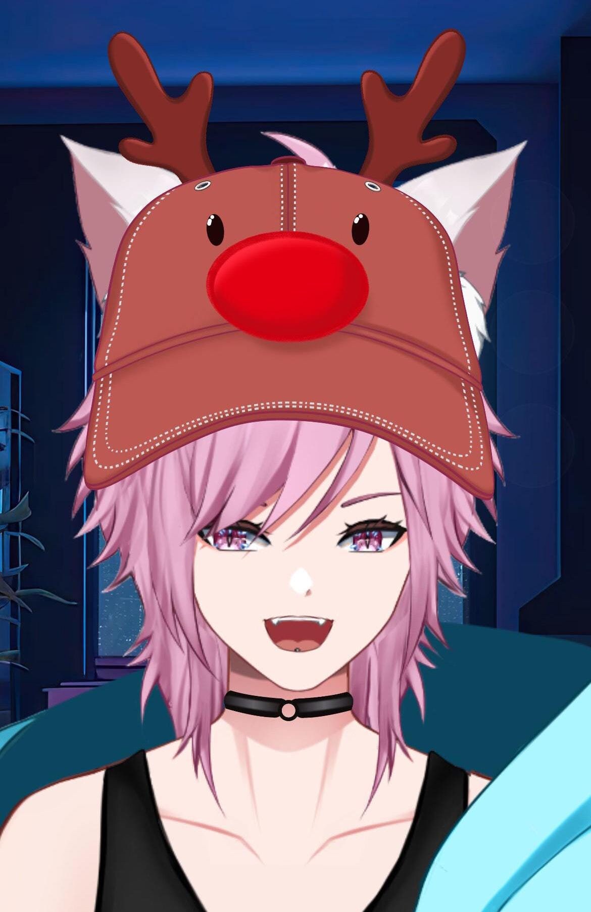 2D Vtuber Asset Baseball Cap reindeer - Etsy