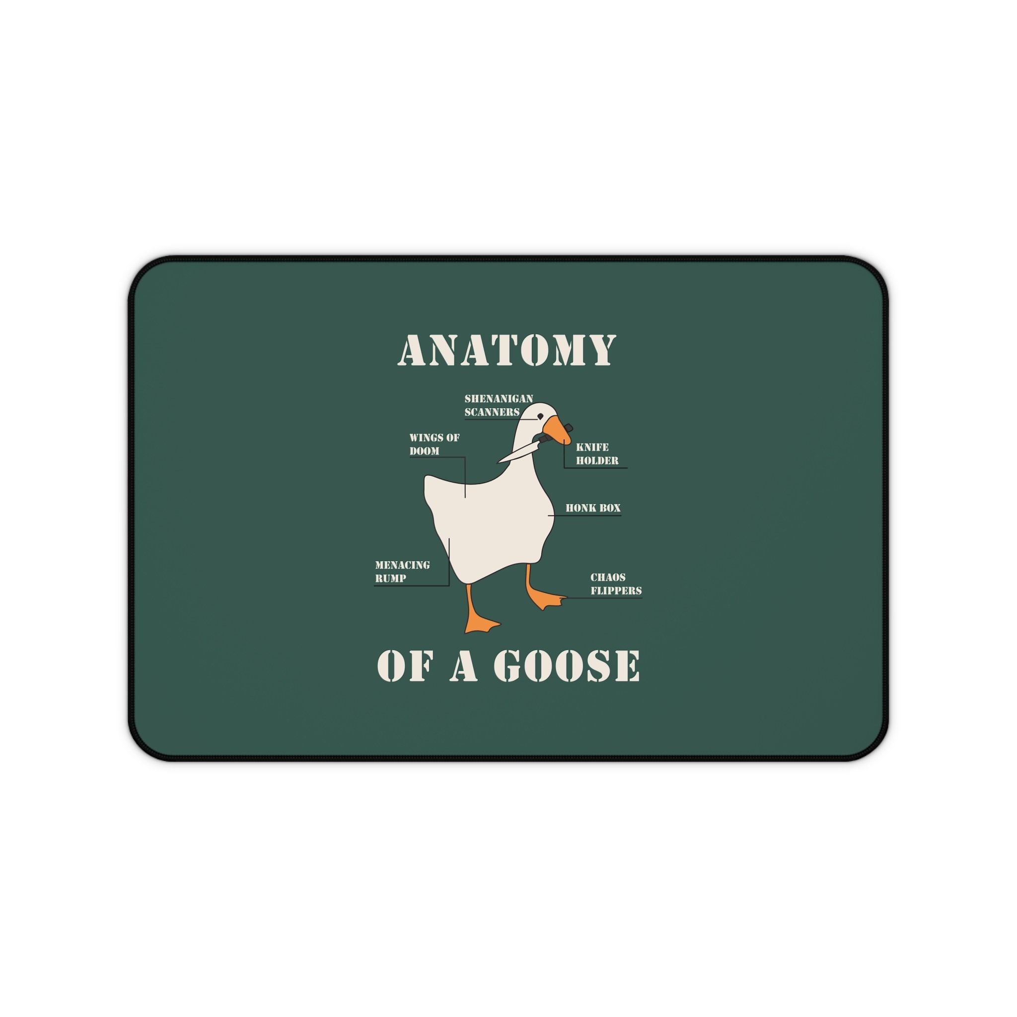 Anatomy of a Goose Funny Meme Desk Mat - Perfect for Office Work ...