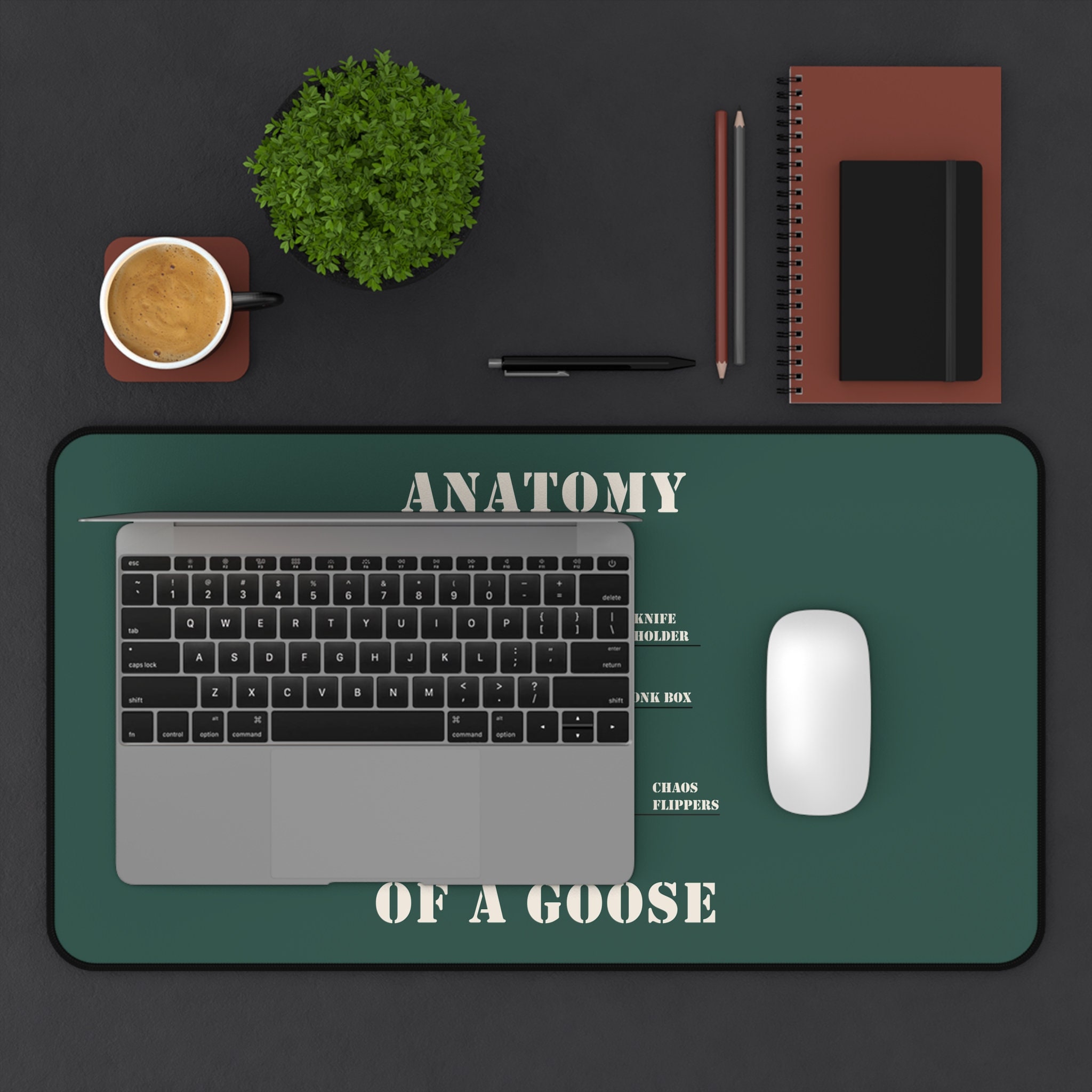 Anatomy of a Goose Funny Meme Desk Mat - Perfect for Office Work ...