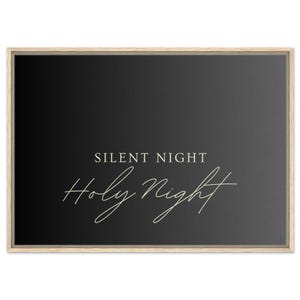 Silent Night Holy Night Christmas Decor Bible Verse - Etsy