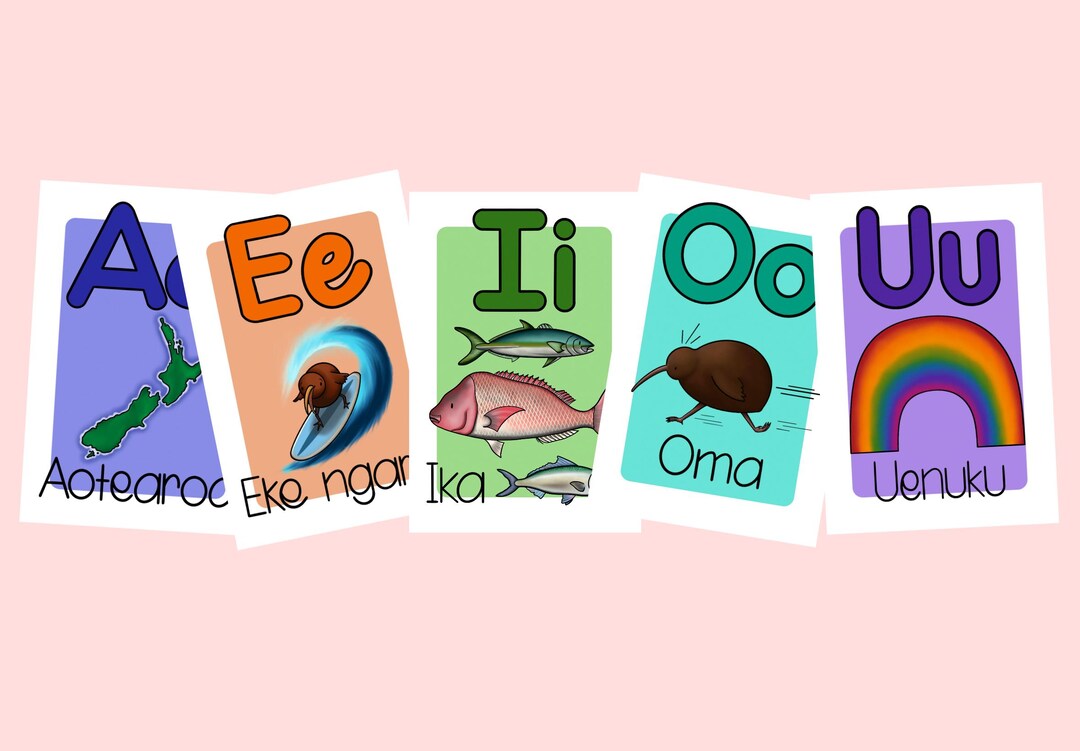 Maori Alphabet - Digital Print 15 Letters - Etsy