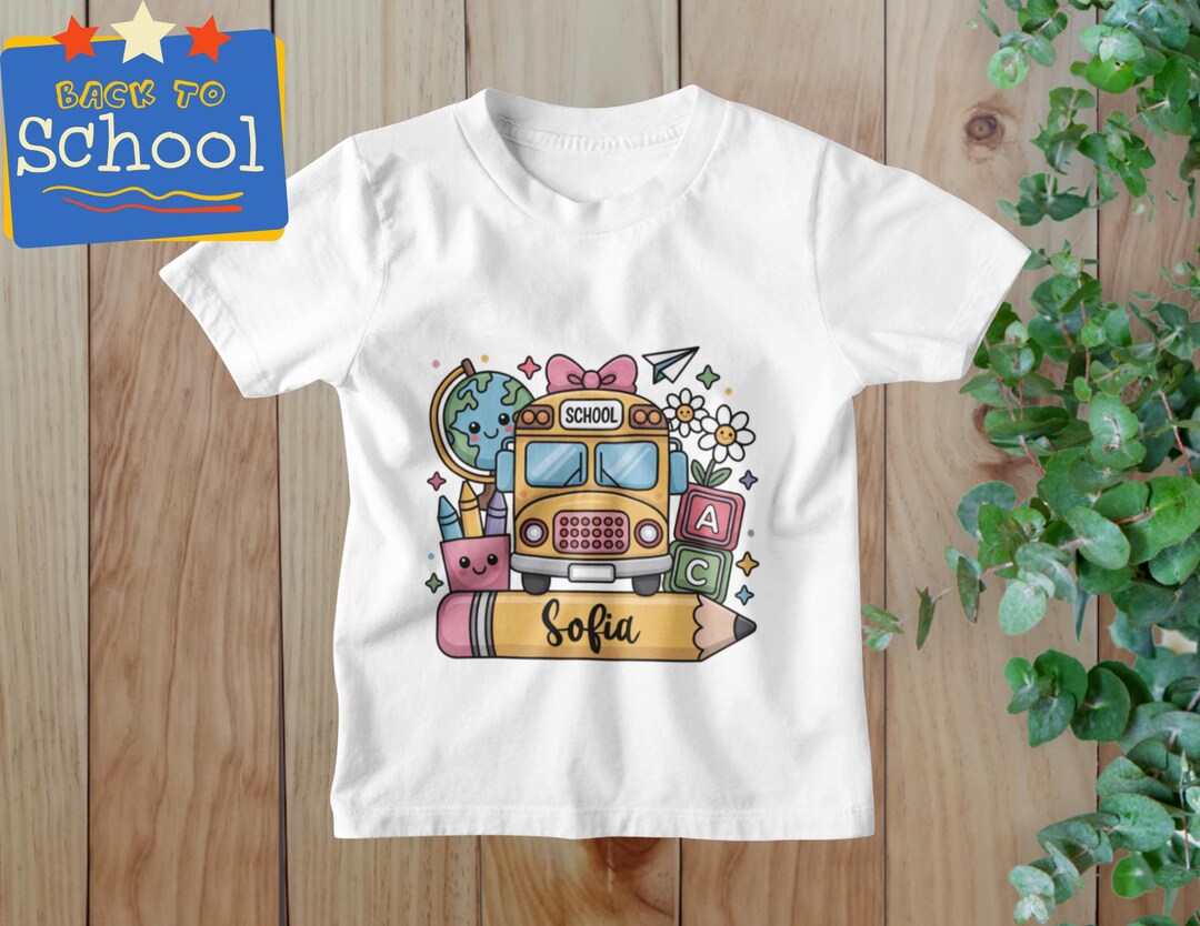 Personalized Back to School Shirt: Custom Name Tee, First Day Outfit - Etsy