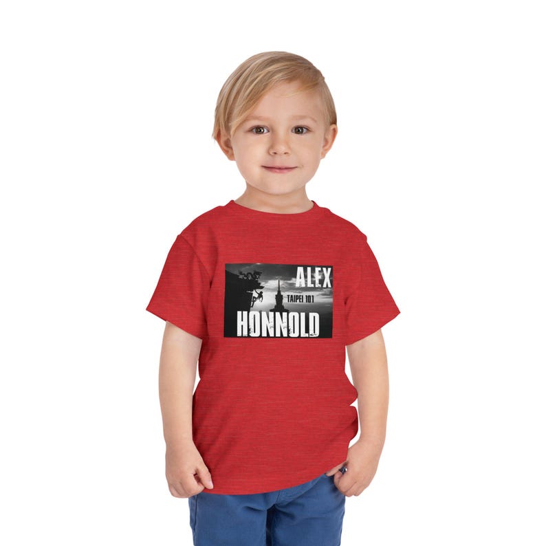 Alex Honnold Taipei 101 Climbing Achievement Toddler Short Sleeve Tee ...
