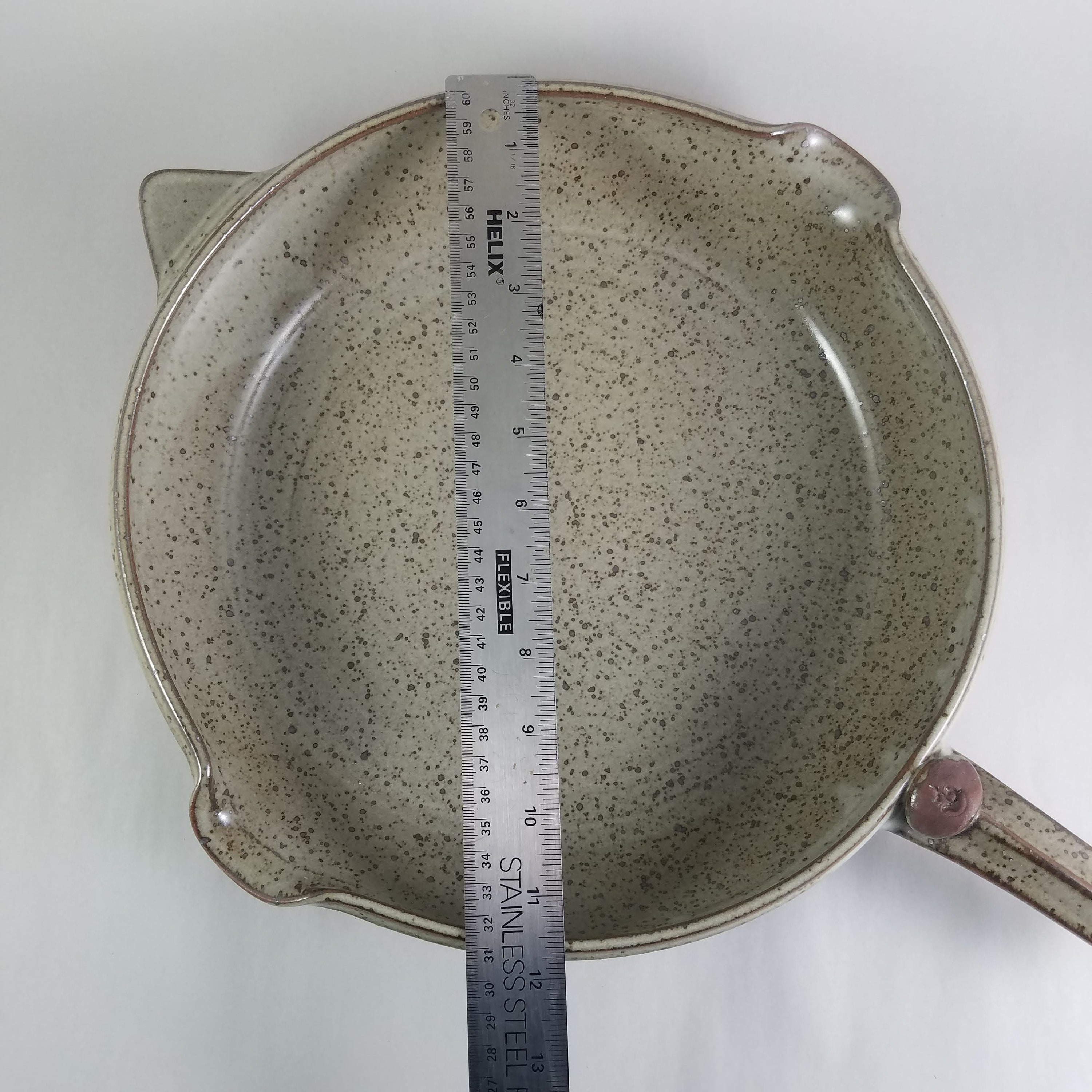 Handmade, Pottery Large Skillet in Flameware Clay - Etsy