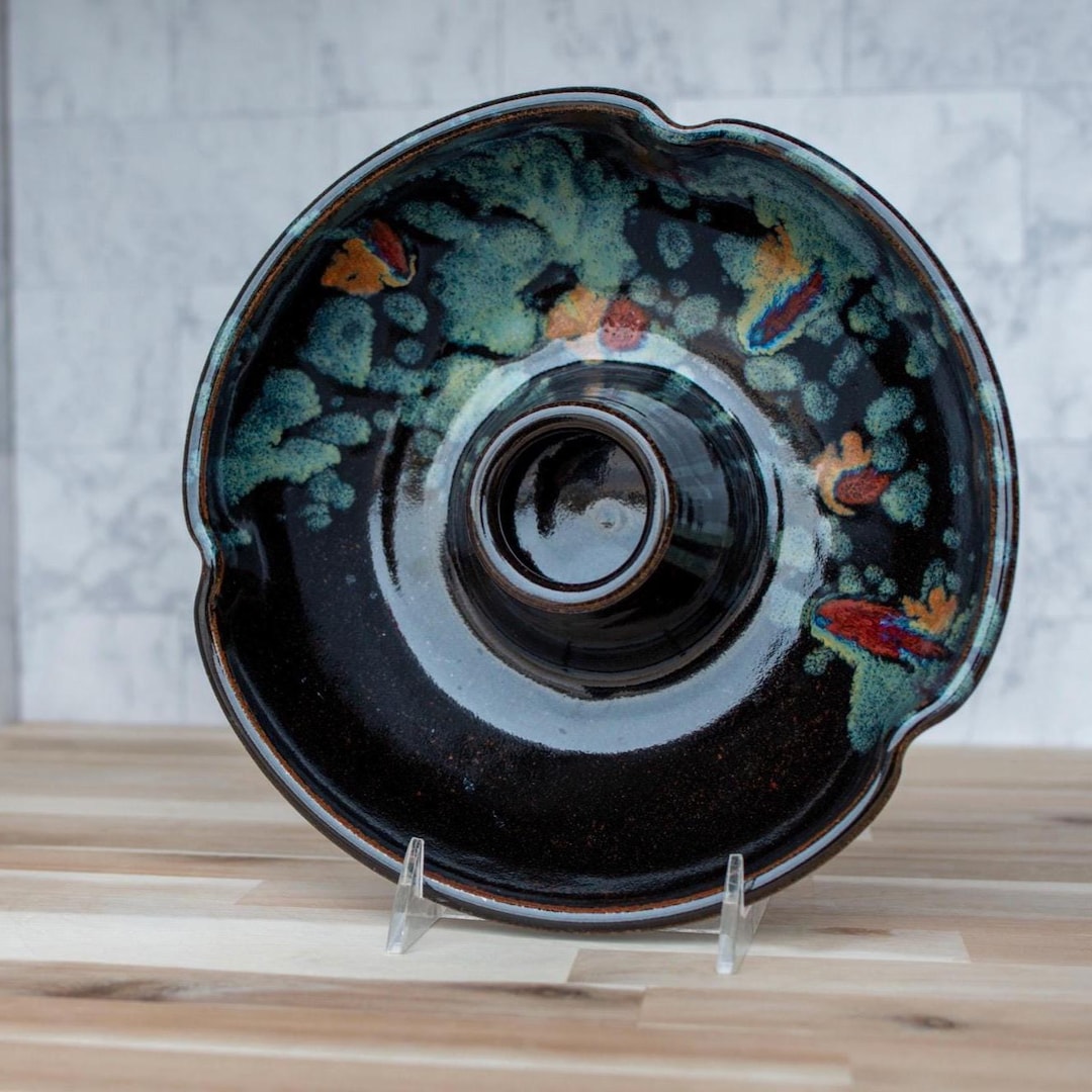 Oven Beer Can Chicken Baker in Midnight Garden - Etsy