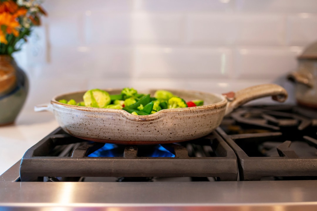 Handmade, Pottery Large Skillet in Flameware Clay - Etsy