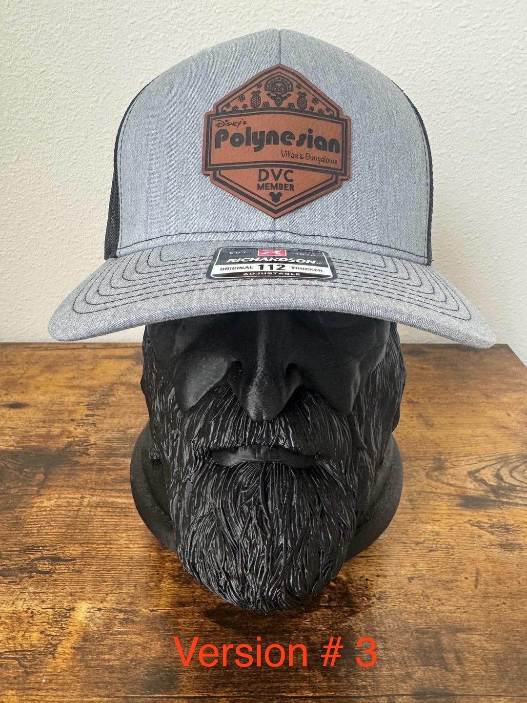 DVC Leather Patch Hat, Dvc Polynesian, Disney Hat, Trucker Hat - Etsy