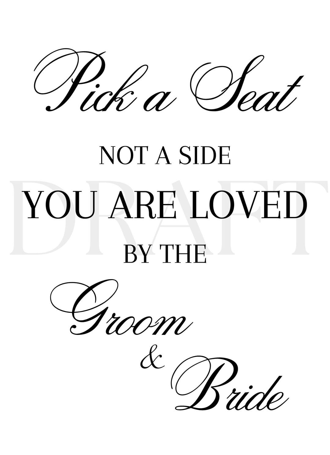 Editable Pick a Seat Template - Etsy