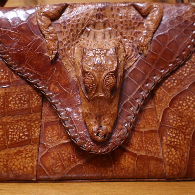 Vintage 1940s Baby Alligator Handmade Purse - Etsy