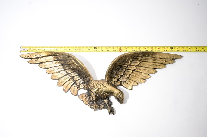 Wall Mount Eagle, 25" Wingspan, Cast Metal, C.1960s - Etsy
