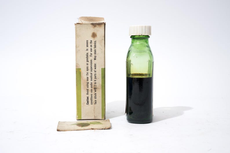 Vintage Poison Ivy Lotion Bottle, Norwich, Green Glass, Owens-illinois ...