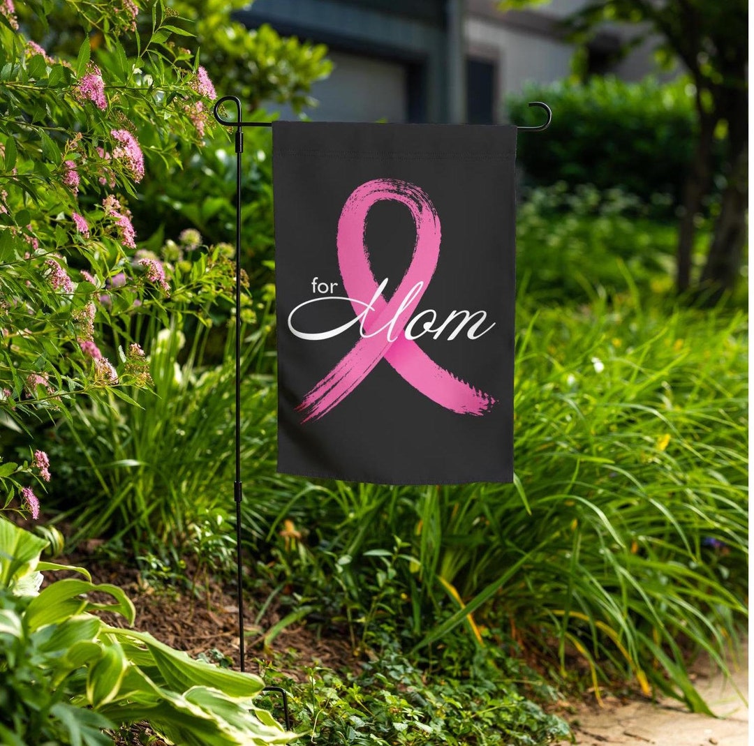 Pink Ribbon Flag, Tackle Breast Cancer Flag, Breast Cancer Garden Flag ...