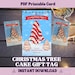 Christmas Tree Cake Gift Tag Printable, Holiday Treat Bag Tag ...