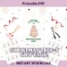Christmas Tree Cake Gift Tags Printable PDF | Holiday Party Favor Tags ...
