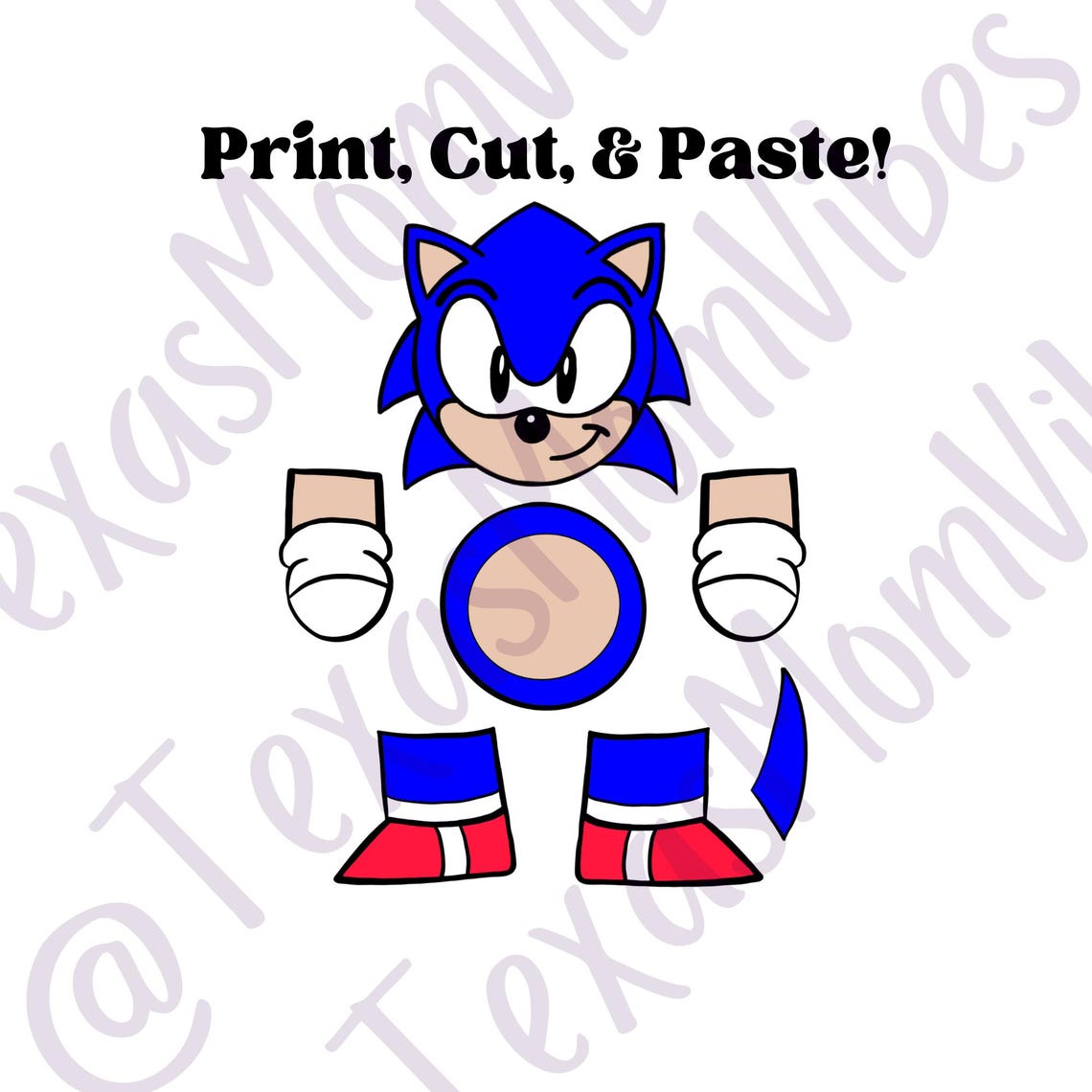 Disguise a Gingerbread Man-sonic the Hedgehog Template | Christmas ...
