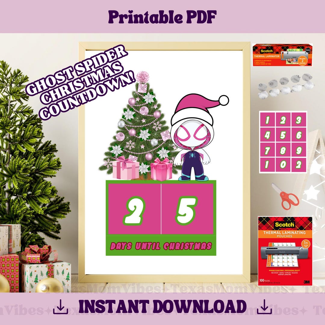 Christmas Countdown-ghost Spider | DIY Advent Calendar for Kids ...