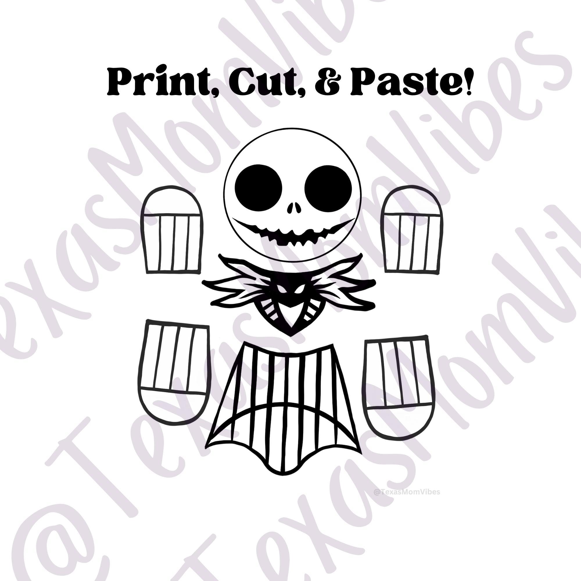 Disguise a Gingerbread Man - Jack Skellington Printable | Nightmare ...