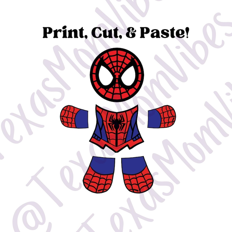 Disguise a Gingerbread Man-spiderman Template | Christmas Craft ...