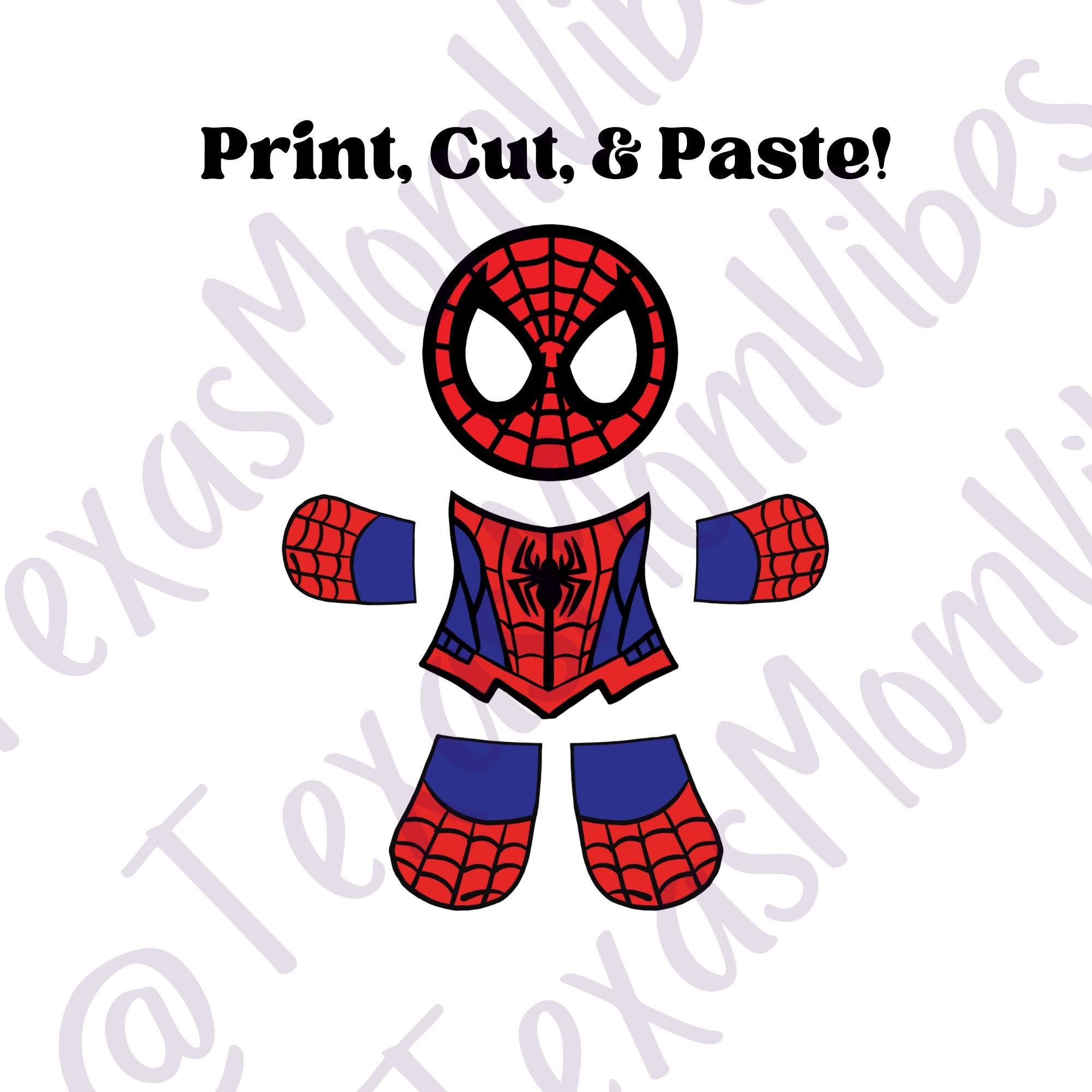 Disguise a Gingerbread Man-spiderman Template | Christmas Craft ...