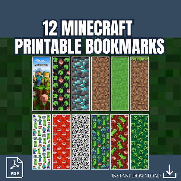 Printable Bookmark Set - Etsy