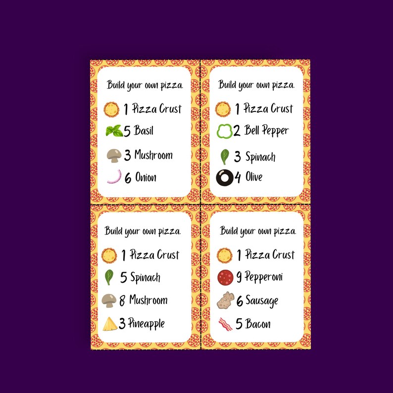 Build A Pizza, Pretend Play, Preschool Printable, Busy Book ...