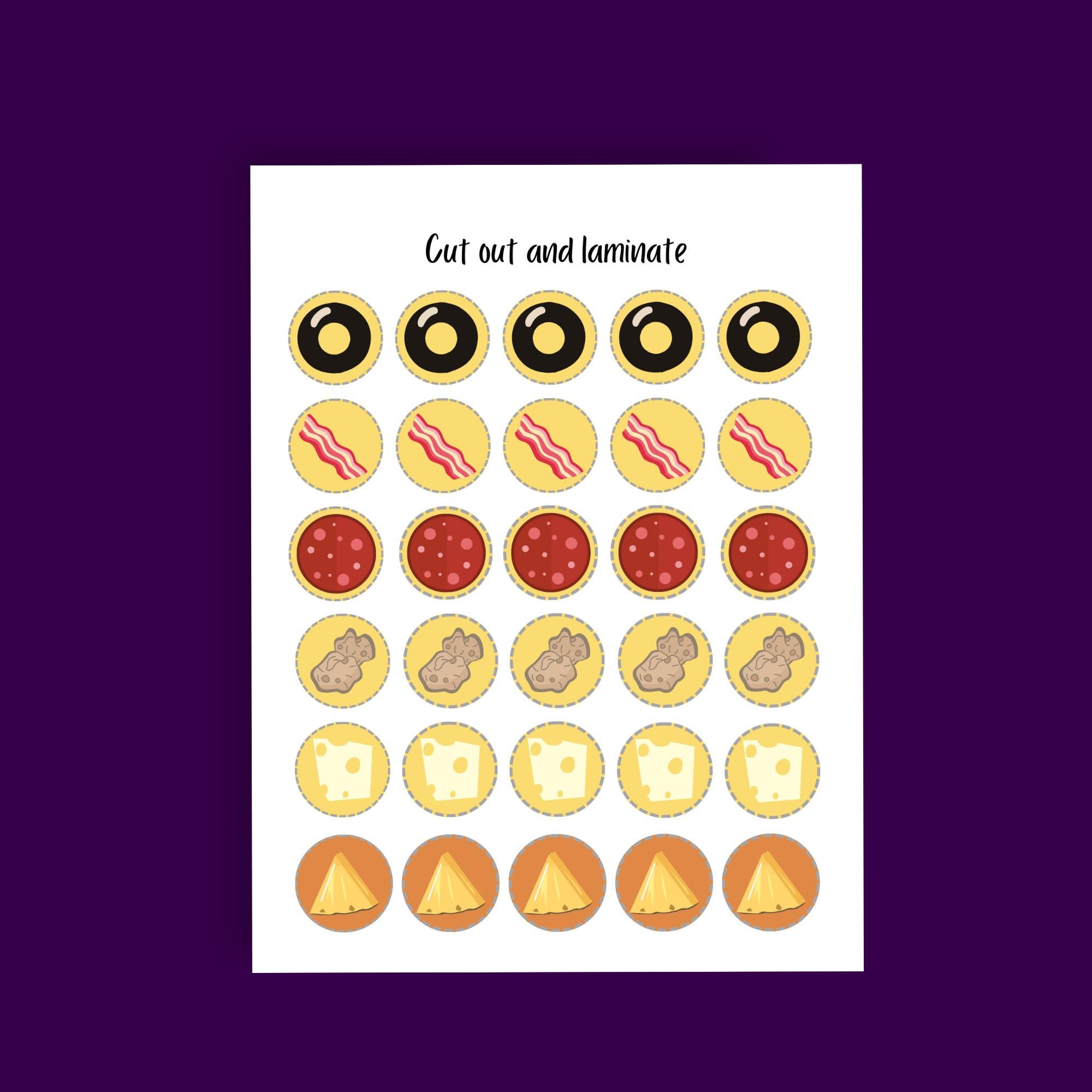 Build A Pizza, Pretend Play, Preschool Printable, Busy Book ...