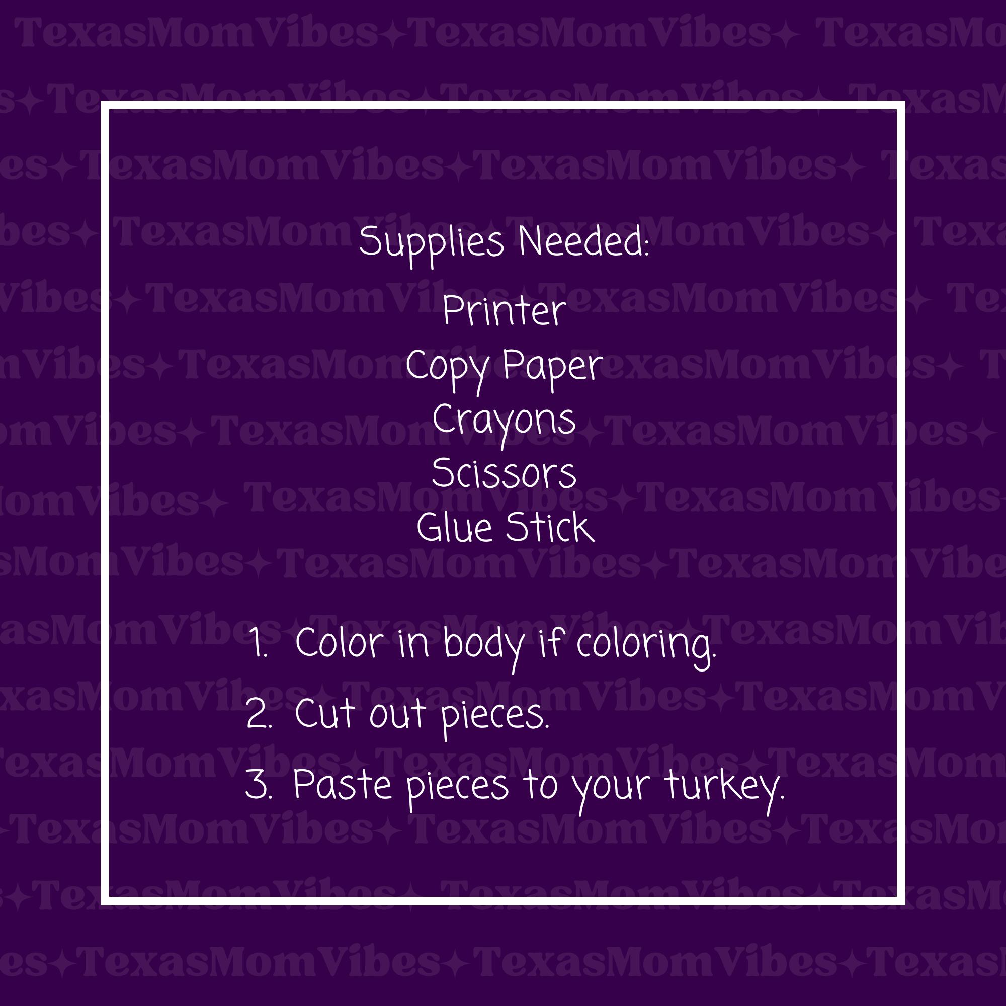 Disguise a Turkey Enderman Minecraft Turkey Template | Thanksgiving ...
