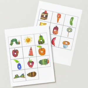 The Very Hungry Caterpillar Bingo Game-printable (INSTANT PDF Download ...