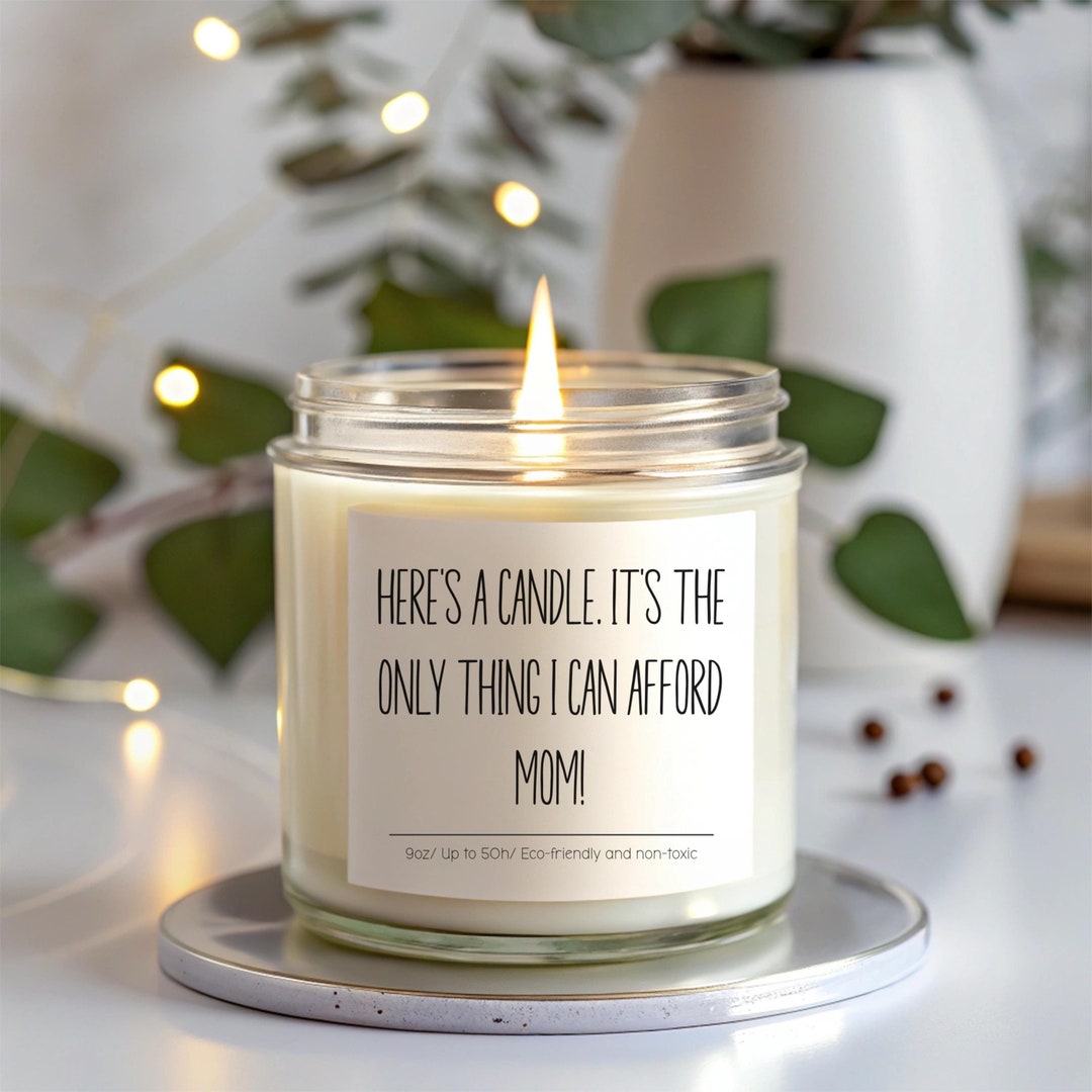 Funny Candle for Mom, Mom Appreciation Gift, Sarcastic Mothers Day Gift ...