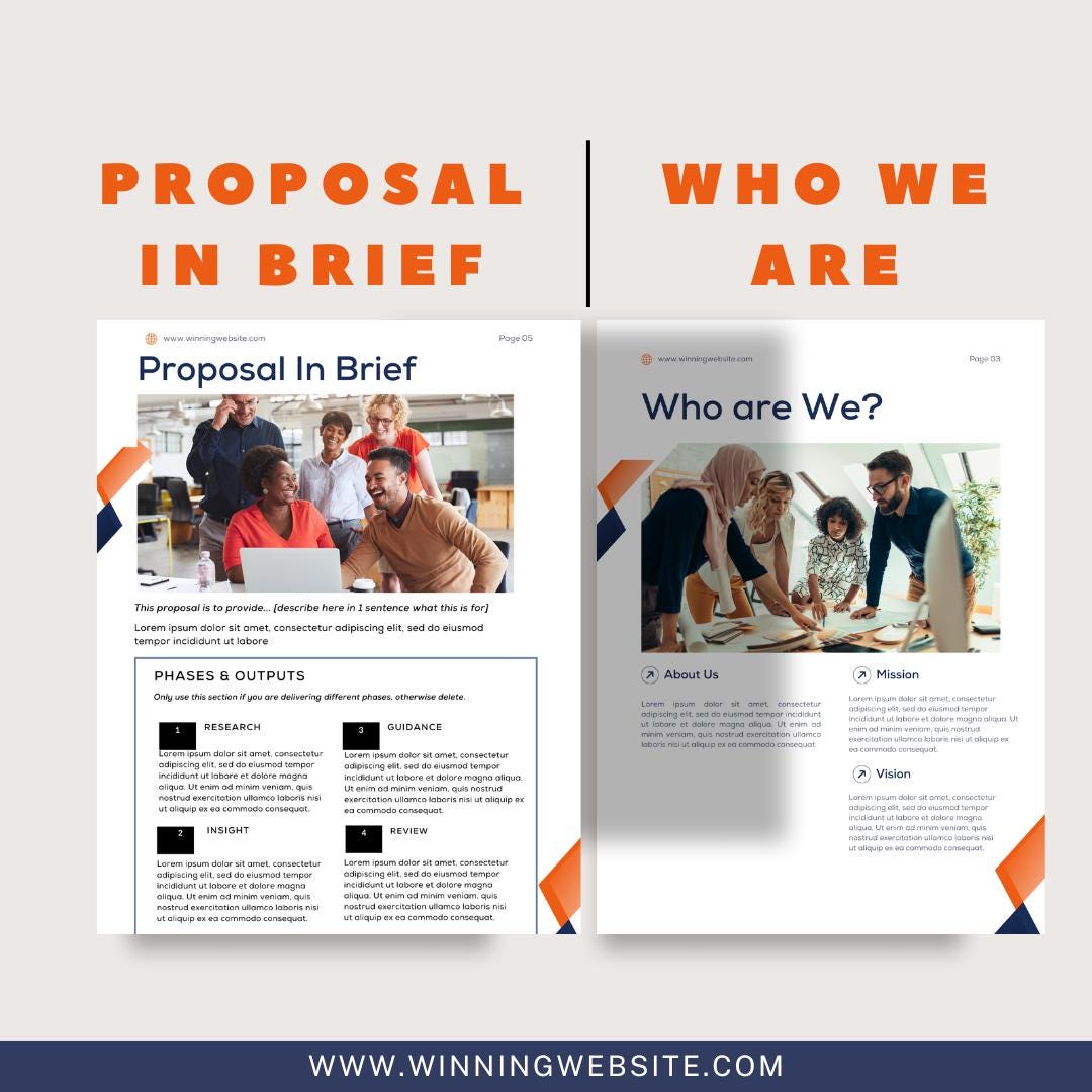 Project Proposal, Business Proposal, Contract Tender Proposal, Client ...
