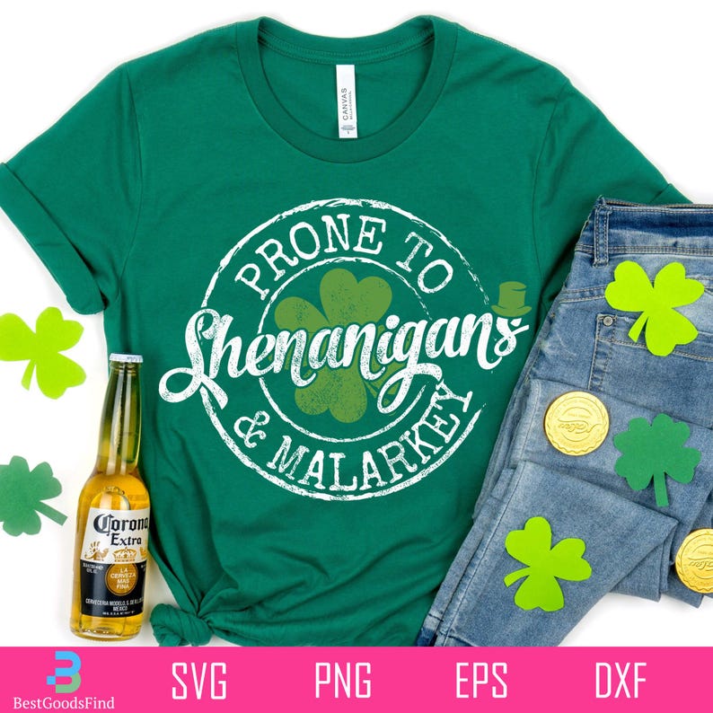 Prone to Shenanigans and Malarkey SVG Bundle, St. Patrick’s Day SVG ...