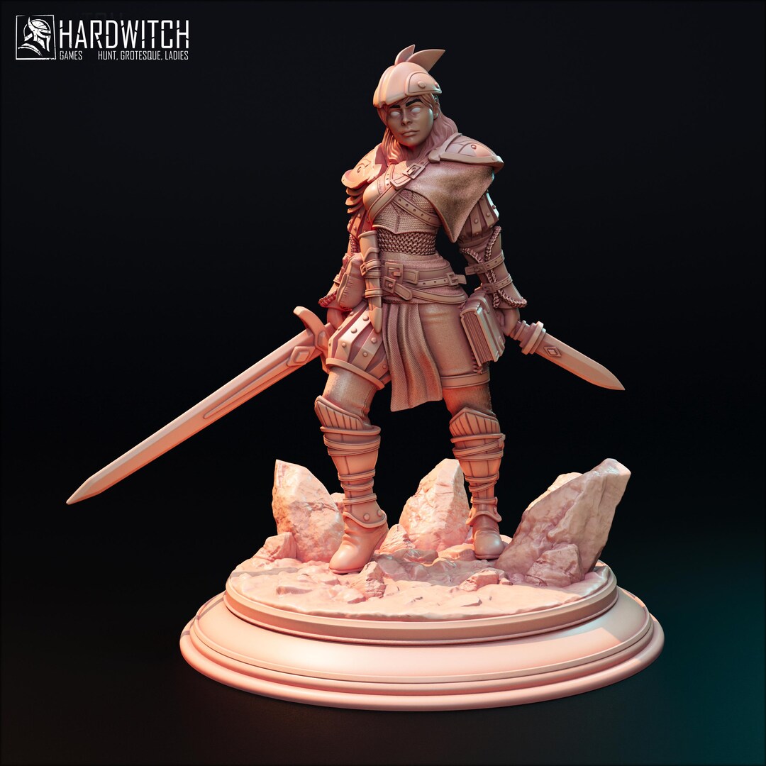 Female Human Ranger Berta Gatoi 3D Resin Figurine Painting and ...